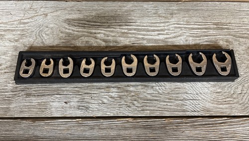 Snap-on 10pc METRIC 3/8 Drive Flare Nut Crowfoot Wrench Set 9-18mm 6Pt ...