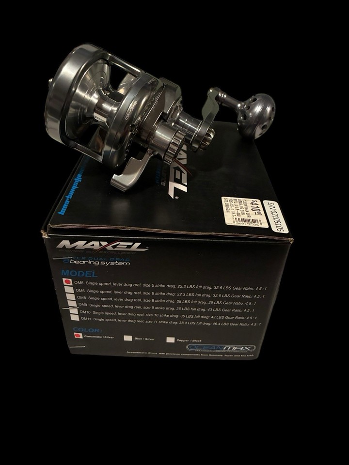 Maxel Ocean Max Precision Jigging Tech Lever Dual Drag System Silent ...