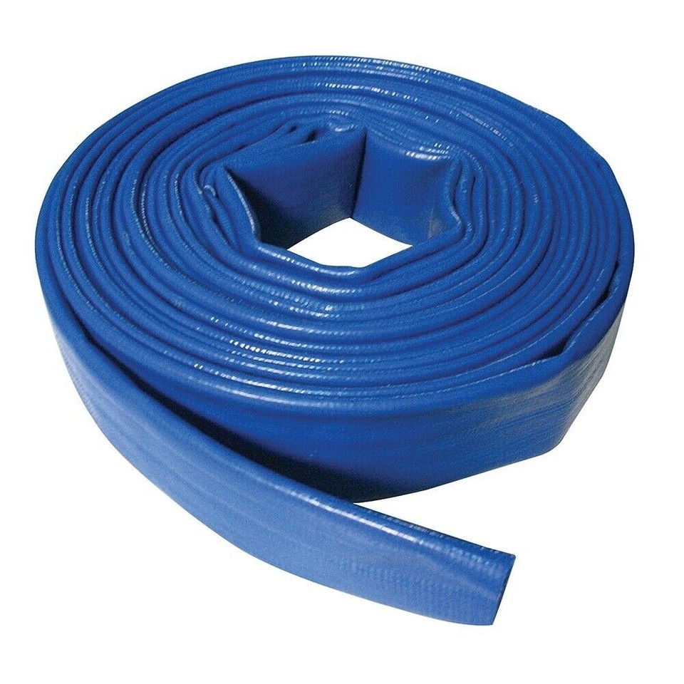 30m Food Safe Drinking Lay Flat Water Hose Pipe & Connectors Motorhomes ...