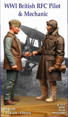 Model Cellar MC32020 - WW1 British RFC Pilot & Mechanic, Resin 1/32 ...