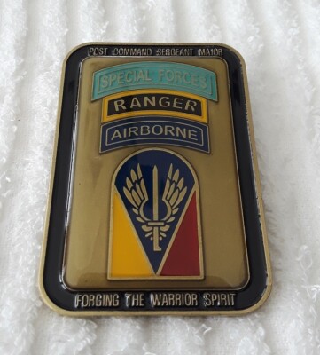 AUTHENTIC FORT POLK JOHNSON JRTC COMMAND SERGEANT MAJOR CSM RARE ...