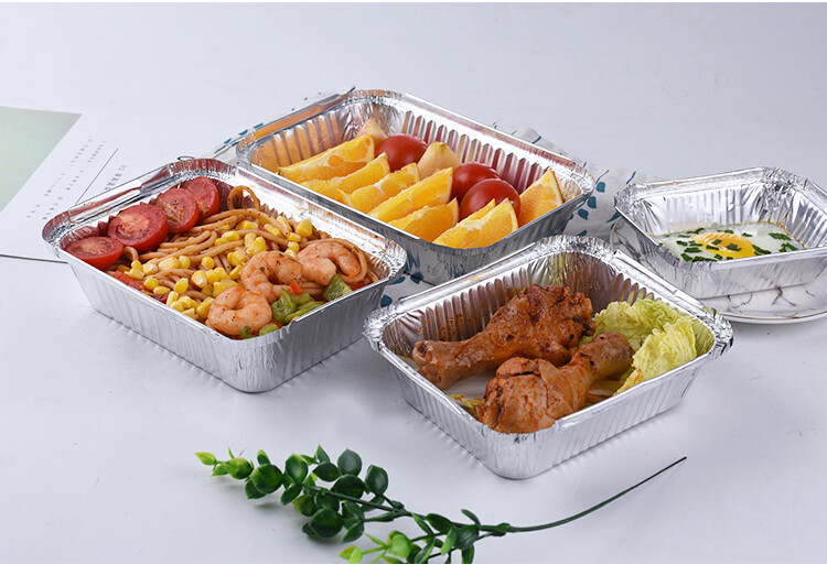 [Set of 150] Disposable Aluminium Foil Tray Containers with Lids ...