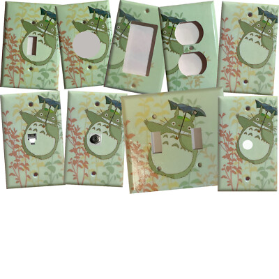 Totoro green Light Switch Outlet Toggle Rocker Wall Cover Plate Home ...