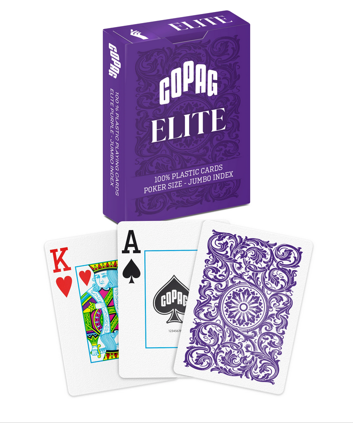 12 Decks Copag Elite 100% Plastic Playing Cards - Poker Size Jumbo ...