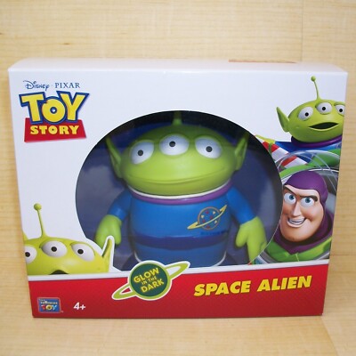 Disney Toy Story Smiling Space Alien Glow in the Dark Figure Thinkway ...