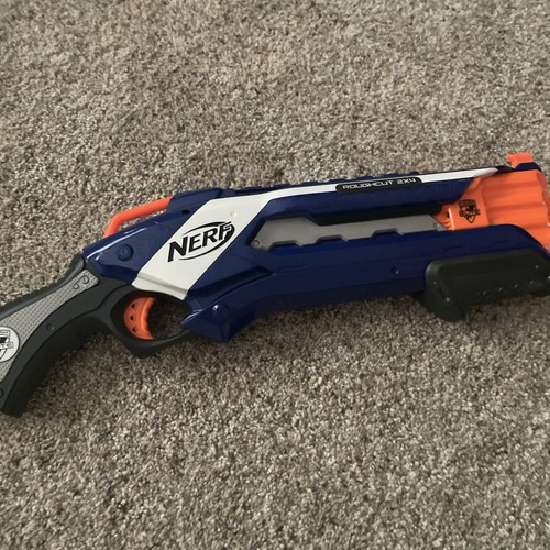 Nerf Rough-Cut 2x4 N-Strike Elite Dart Blaster Pump Blue White Tested ...