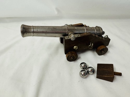 Old Vintage Black Powder Miniature Cannon Signal Canon Toy Steel ...