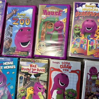 Rare VTG Barney VHS LOT 11 TAPES Classic Collection