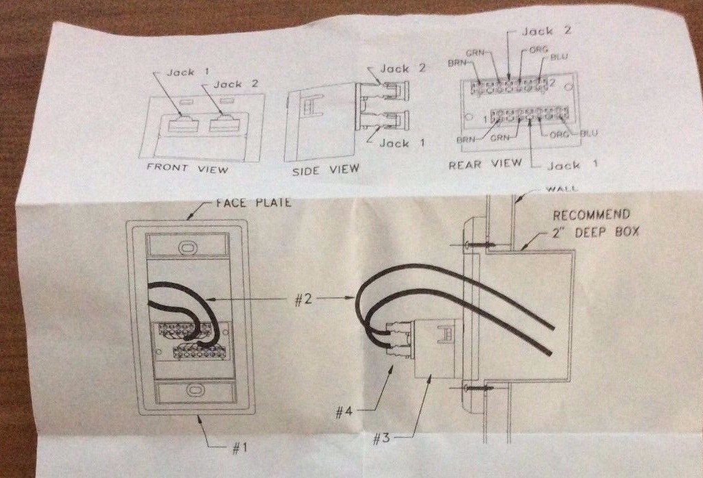 Ortronics Series II OR-60900135 PCB Module 2/6P6C 110 USOC, 49 DEG, F ...