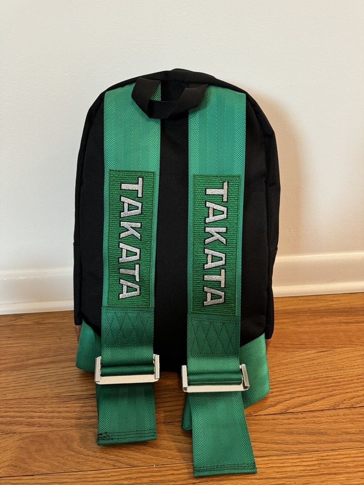 BRIDE Racing Takata Seatbelt Green And Black Backpack | eBay
