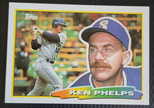 1988 Topps Big KEN KENNETH ALLEN PHELPS Seattle Mariners MLB Baseball ...