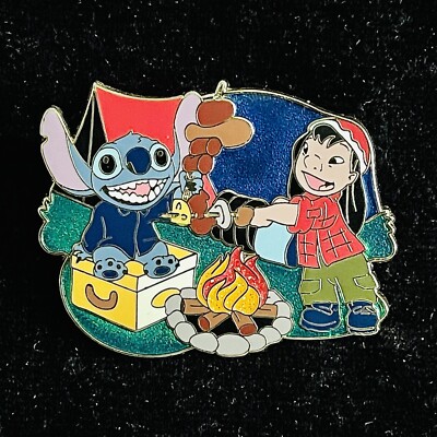 LE 300 DSSH Lilo Stitch Around the Campfire Camping Smores DSF Disney ...