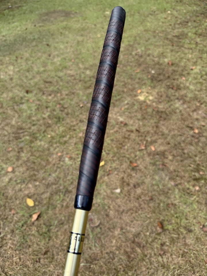 "EARLY TIMES" 24K Gold Plated RH 36" Mallet head Putter w/Cover ...