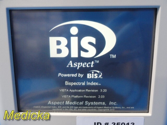 2011 Covidien Aspect Medical 185-0151 Bis Vista Monitor W/ BisX Module ...