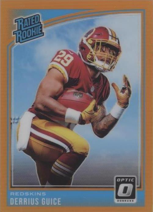 2018 Donruss Optic - Rated Rookie Derrius Guice #157 Orange Prizm /199 ...