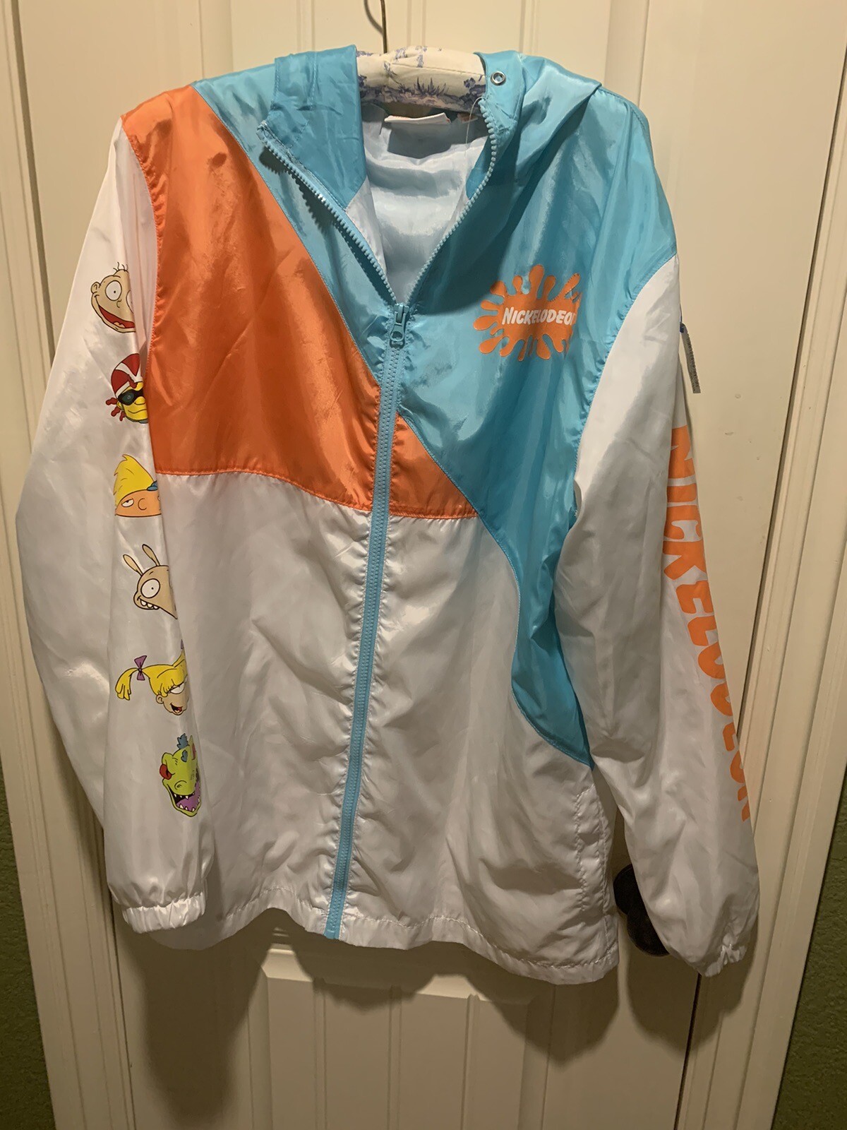 Nickelodeon Medium Cartoon Windbreaker Jacket Rugrats - Gem