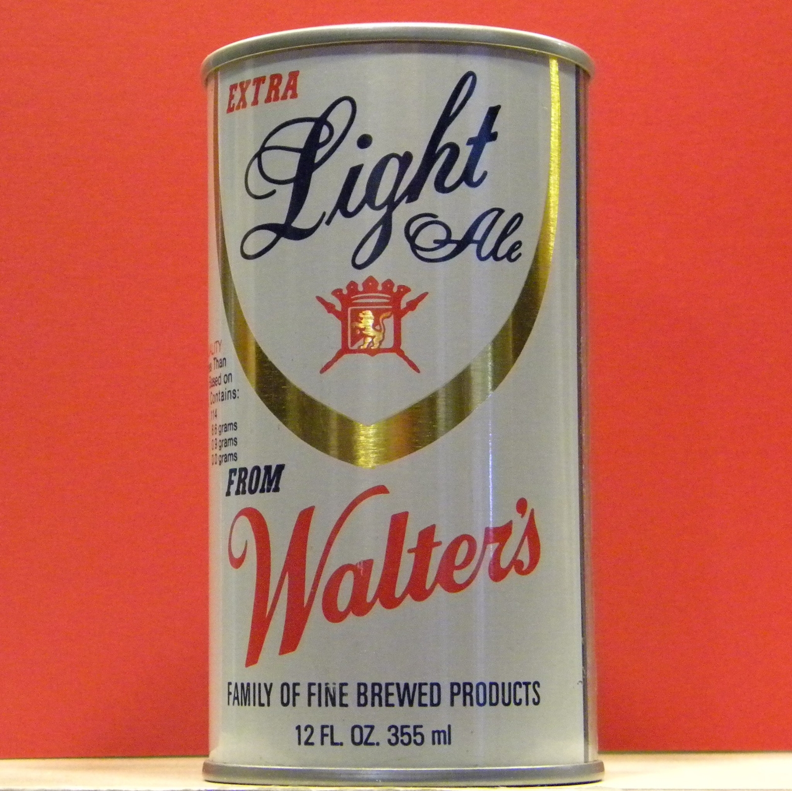 Walter's Light Ale Old Vintage S/S Can Walter Eau Claire Wisconsin 888 ...