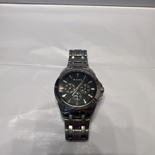Bulova 96C107 41 mm Silver Tone Stainless Steel Case Silver Tone ...