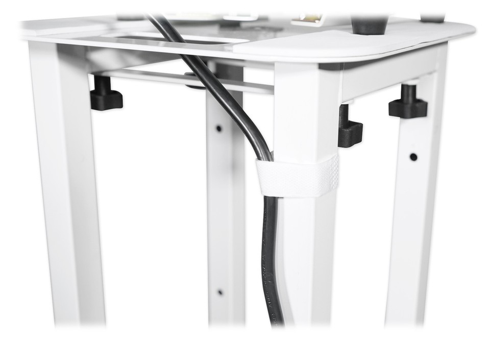 (1) Rockville White Adjustable Totem Stand For Samson Live 615 15 ...