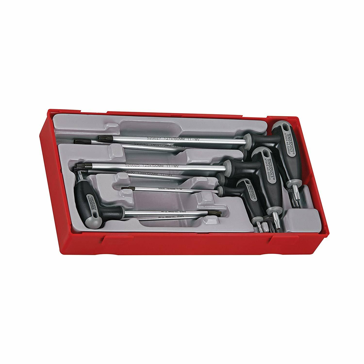 Teng Tools 7 Piece Torx Power T Handle Star Allen Key Set T10-T40 In ...