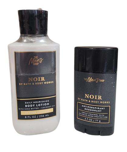 NEW Bath & Body Works NOIR Body Lotion + deodorant , Men's Collection ...