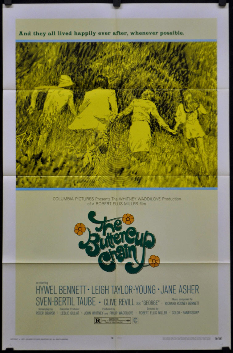 Buttercup Chain 1970 ORIG 27X41 MOVIE POSTER HYWEL BENNETT LEIGH TAYLOR ...
