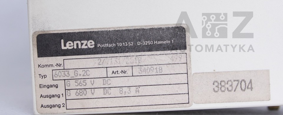 LENZE BRAKING CHOPPER 630 6033-G.2C 340918 | eBay