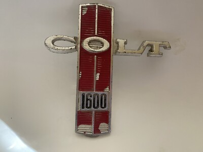 Vintage Dodge Colt 1600 Side Panel Badge Emblem Metal Original USA | eBay