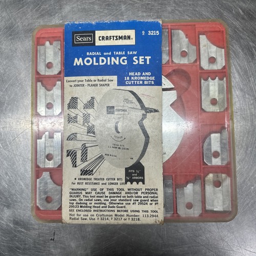 Sears Craftsman Radial & Table Saw Molding set 9-3215 18 Kromedge ...