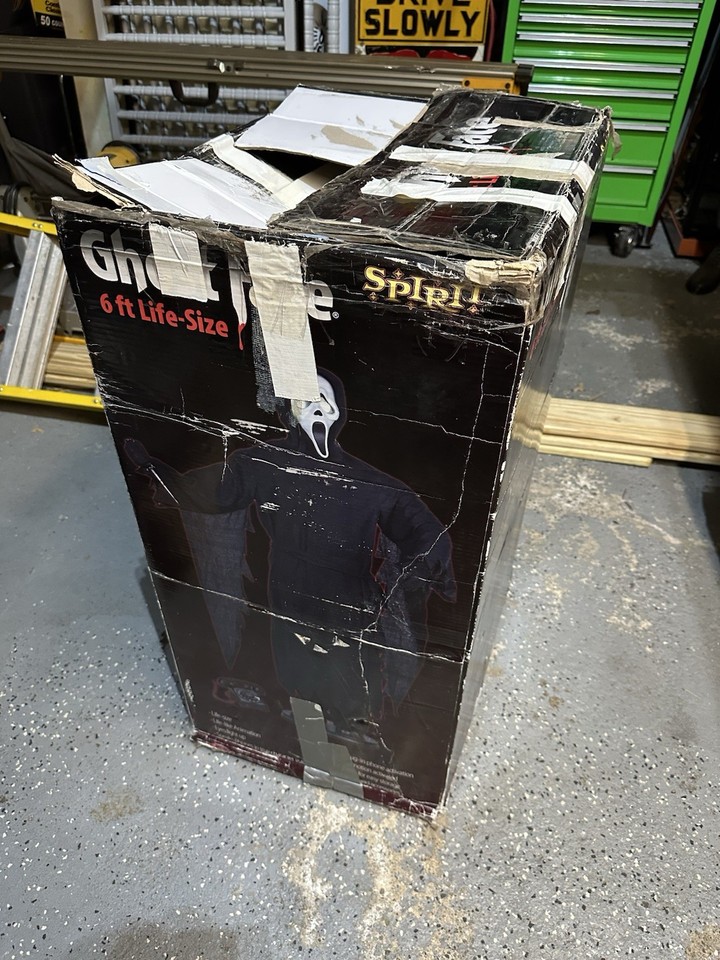 Empty Box Only -Spirit Halloween 6FT Life‑Size Ghostface 2011 ...