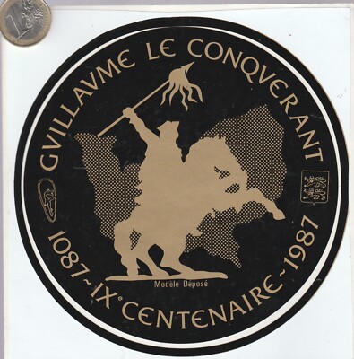 AUTOCOLLANTS C17. Histoire. GUILLAUME le CONQUERANT. 1087 - 1987 | eBay