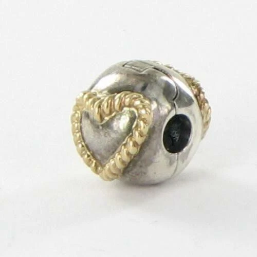 high quality for sale Pandora Two tone heart clips