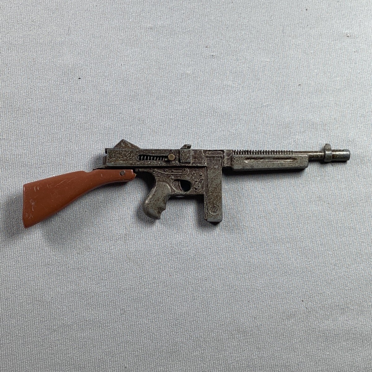 Vtg Miniature Marx Toy Machine Gun Metal