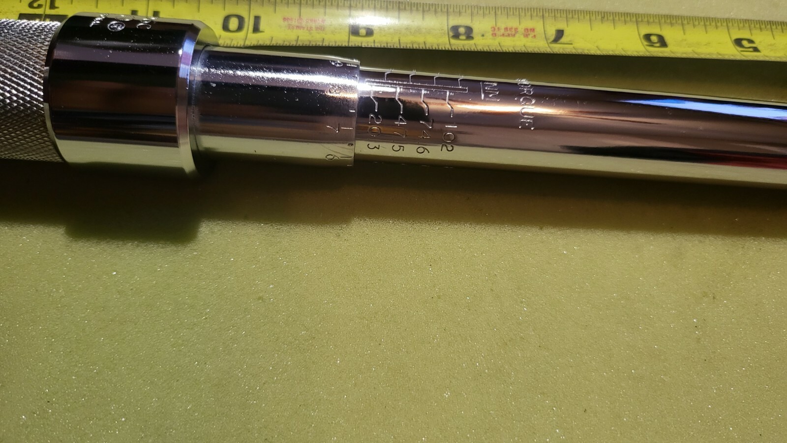 New Proto 3/8"dr 16-80 ft/lbs Micrometer Changeable Head Torque Wrench ...