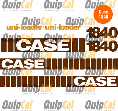 Case 1838, 1840 or 1845 Skid Loader Decal Set. Many other sets ...