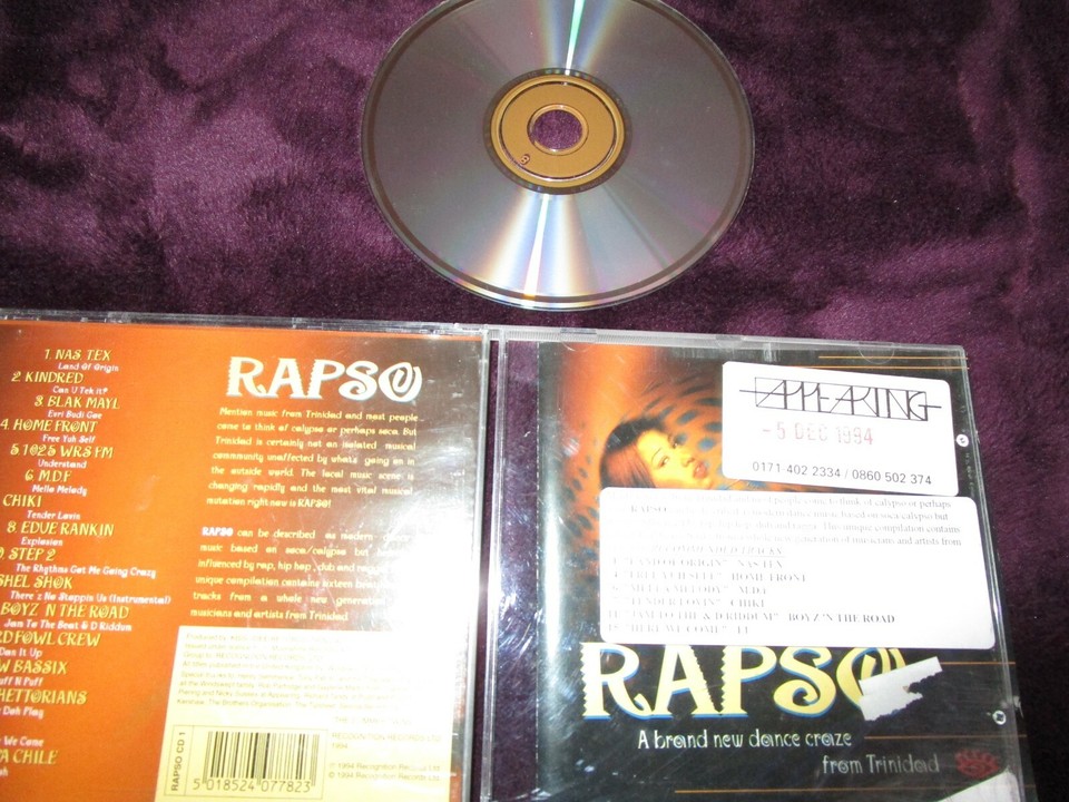 RAPSO A Brand New Dance From TRINIDAD Kisskidee Records RAPSOCD 1 CD ...