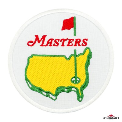 Masters Golf Tournament Patch, National Golf Club Emblem, Embroidered ...