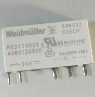1PCS Weidmuller RSS113024 24V Power Relay 5Pins 6A 277VAC New | eBay