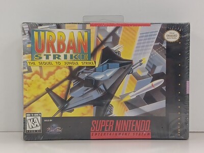 URBAN STRIKE for SNES SUPER NINTENDO NEW and SEALED in FACTORY SHRINK ...