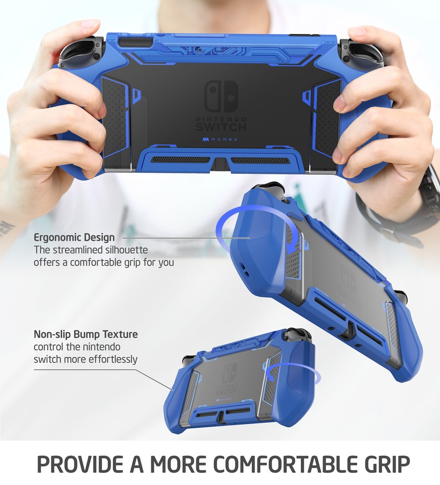 For Nintendo Switch Joy-Con Controller Mumba Dockable Case Grip ...