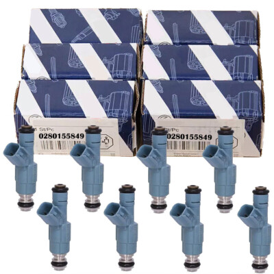 8Pcs Original 0280155849 Fuel Injectors For 01-07 Dodge Jeep 4.7L V8 US ...