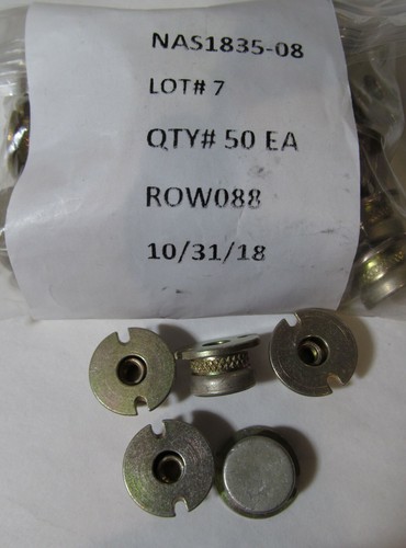 50x NAS1835-08 AIRCRAFT STEEL SANDWICH PANEL FASTENER SCREW INSERTS 8 ...