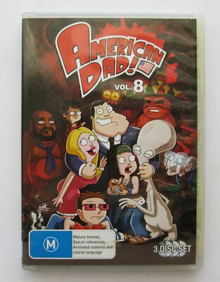 American Dad Volume 8 DVD 3 Disc Box Set Region 4 *VGC* Used | eBay ...