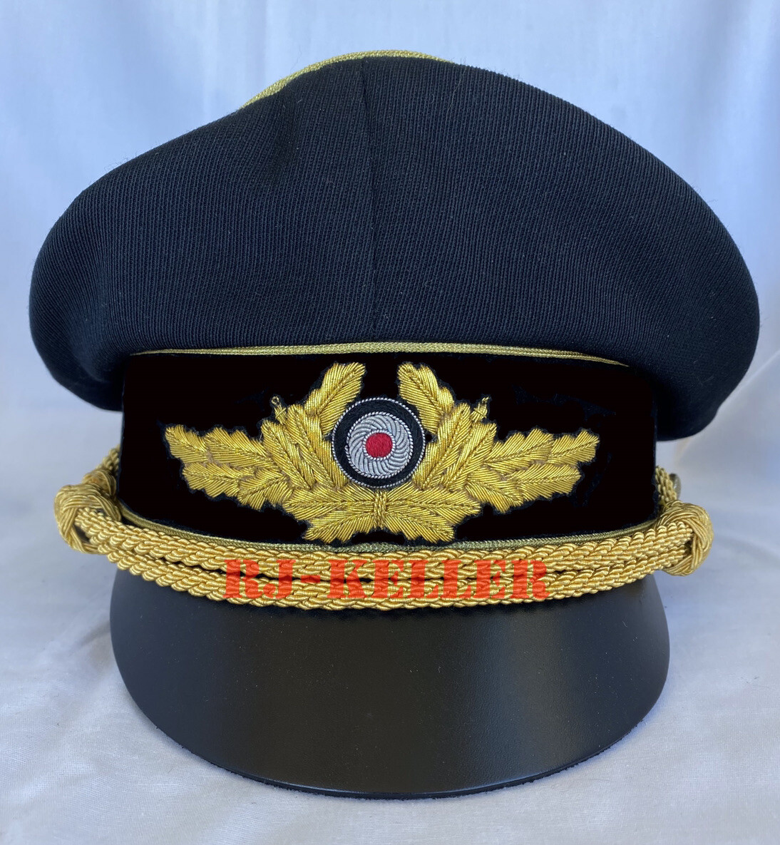 WW2 German Ambassador Diplomatic Gov General Officers Crusher Visor Hat ...