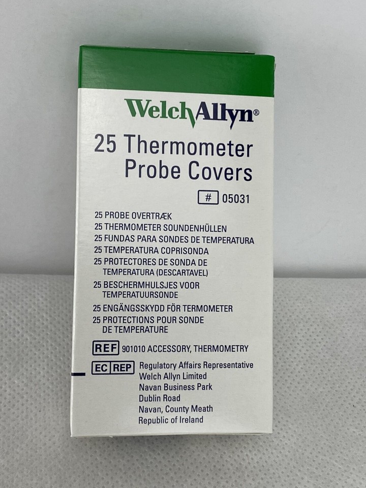 Welch Allyn REF 05031 Thermometer Probe Covers Box Of 25 Probe Covers ...