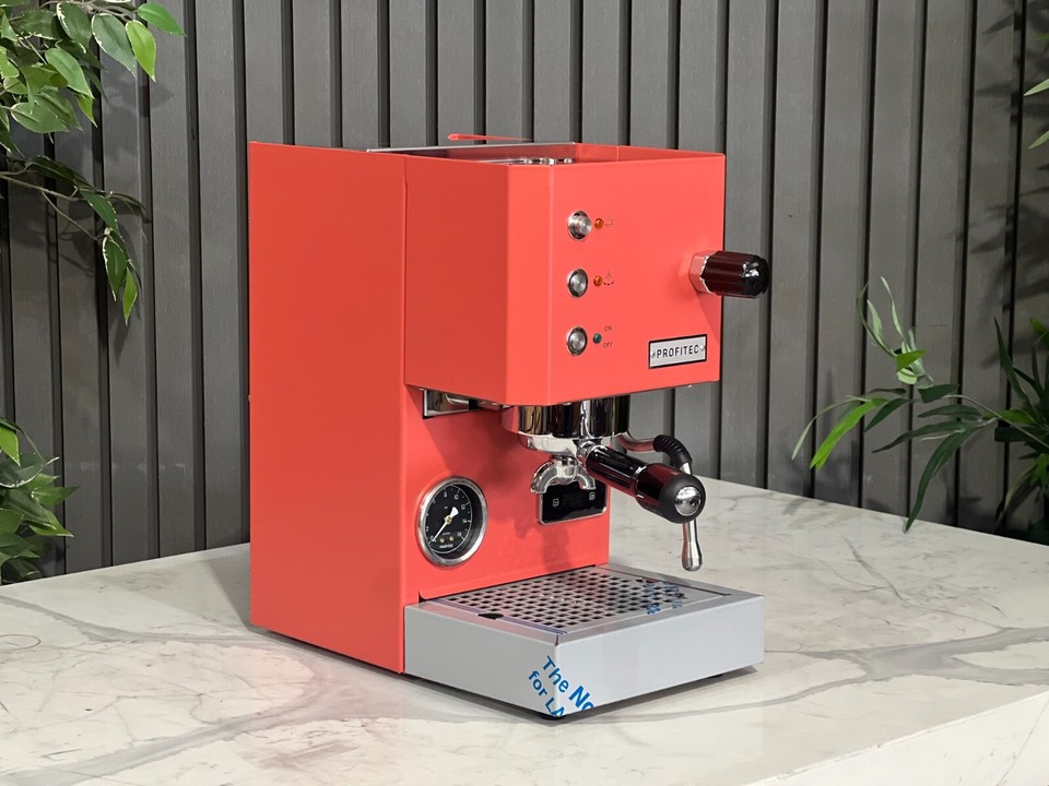 PROFITEC GO PID 1 GROUP ESPRESSO COFFEE MACHINE BRAND NEW CORAL RED ...