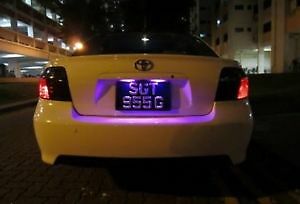 Volkswagen POLO 6C License Number Plate Kit Bright PINK LED (Non error ...