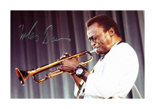 Miles Davis 1 A4 reproduction autograph photograph poster choice of ...