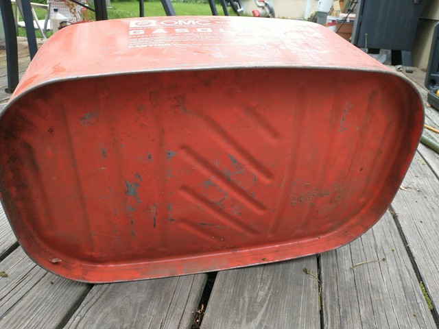 Vtg Mercury Johnson EVINRUDE OMC 6 Gallon OUTBOARD Motor Boat Gas Tank ...
