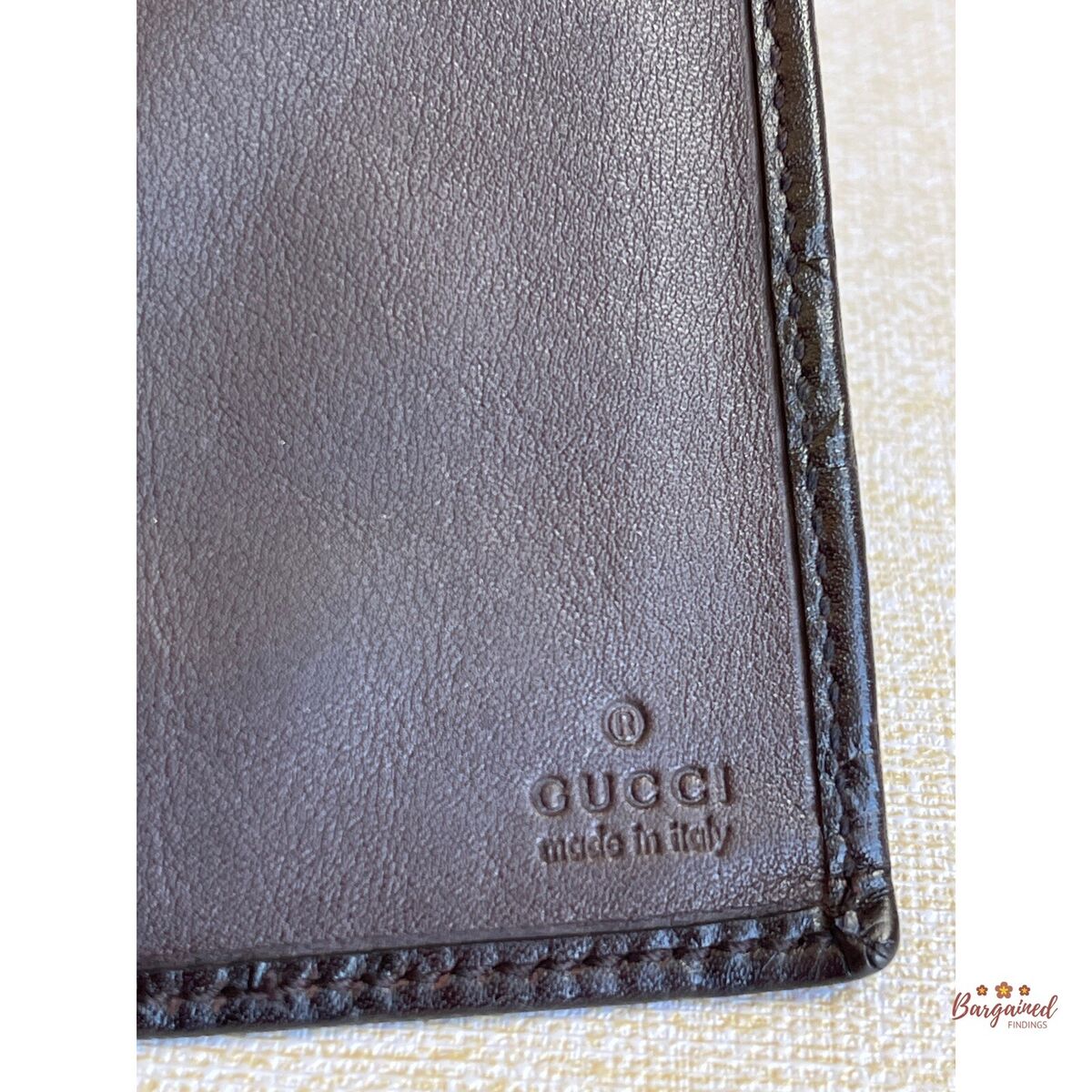 Authentic GUCCI Dark Brown GG Guccissima Leather Bifold Long Authentic GUCCI Dark Brown GG Guccissima Leather Bifold Long